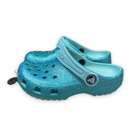 CROCS | Shoes | Crocs Classic Glitter Clog Roomy Fit 269924ss Pure ...